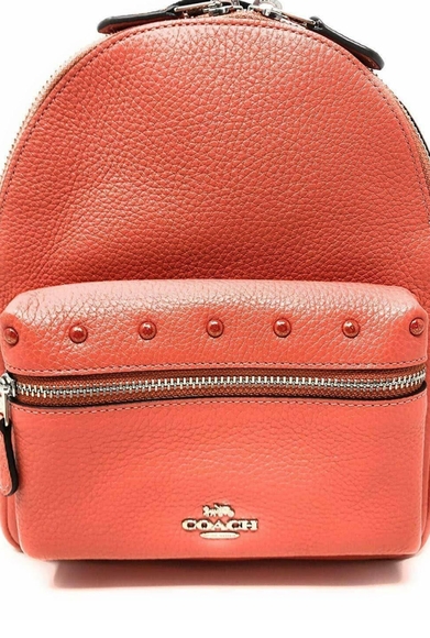Coach | Bags | Coach Charlie Mini Coral Studded Backpack | Poshmark